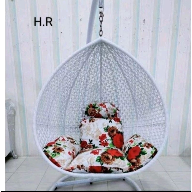 Jual ayunan gantung rotan sintetis.(ongkir sesui aplikasi) | Shopee ...