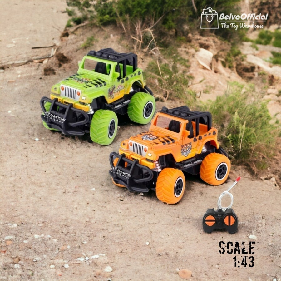 Jual RC mobil Remote Jeep mini Car 1:43 - Off-road Blue | Shopee Indonesia