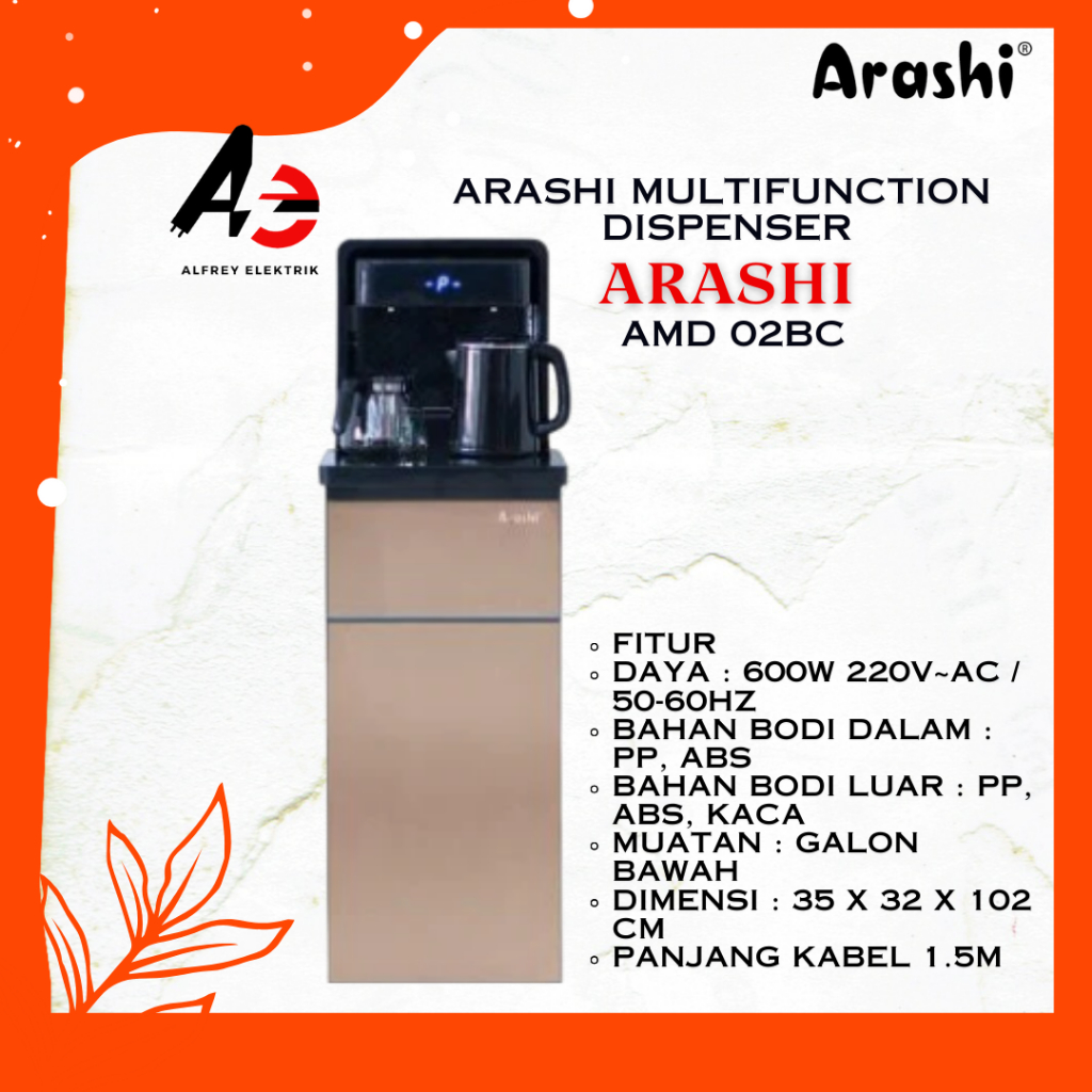 Jual Arashi Multifunction Dispenser AMD 02BC / Panas,Dingin,Hangat ...