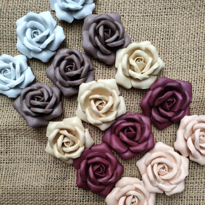 Jual MAWAR SPON 6 cm bunga rustic bahan spon dekorasi mahar dekorasi ...