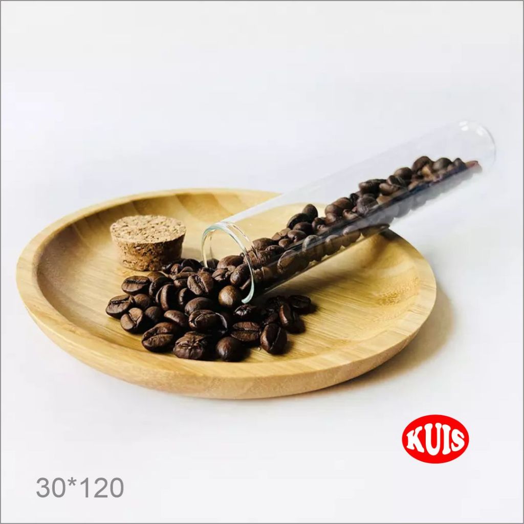 Jual Botol Kaca Mini serbaguna Plus Tutup Kayu 60ML 3 x 12 cm | Shopee ...