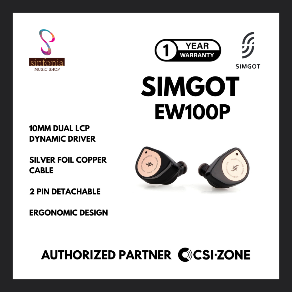 Jual SIMGOT EW100P 10MM Dual-LCP Dynamic Driver In Ear Earphone ...