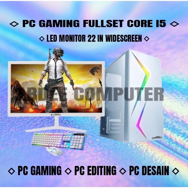 Jual Pc Gaming Core i5 Ram 8 Gb Vga 2 Gb Ddr3 Led Monitor 22 in ...