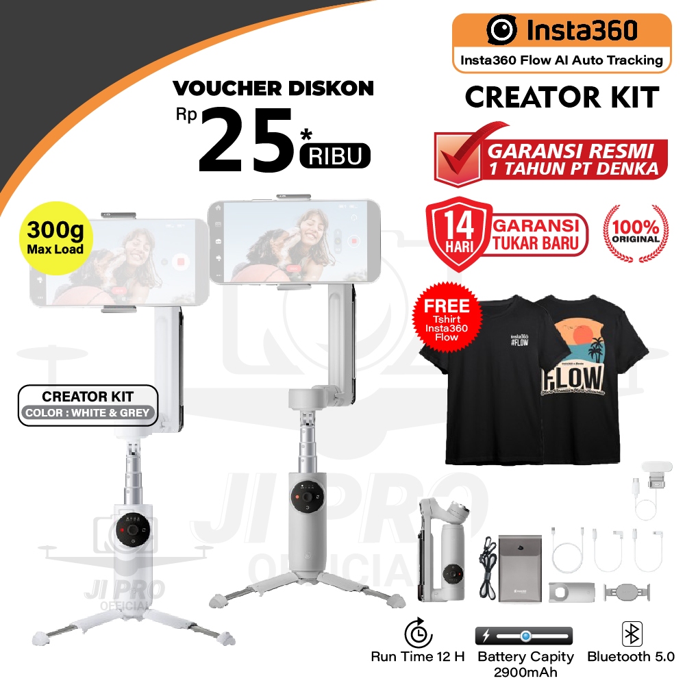 Jual Insta360 Flow Creator Kit Gimbal Stabilizer Smartphone Insta 360 ...