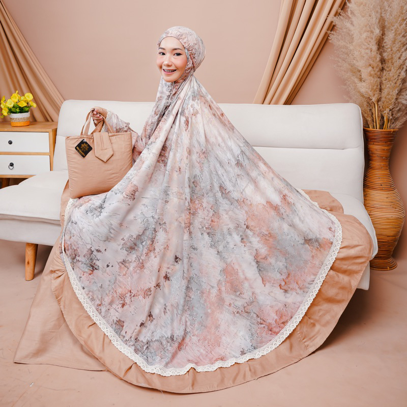 Jual Mukena Rayon Jumbo Terbaru Traveling Bahan Adem Murah Lembut ...