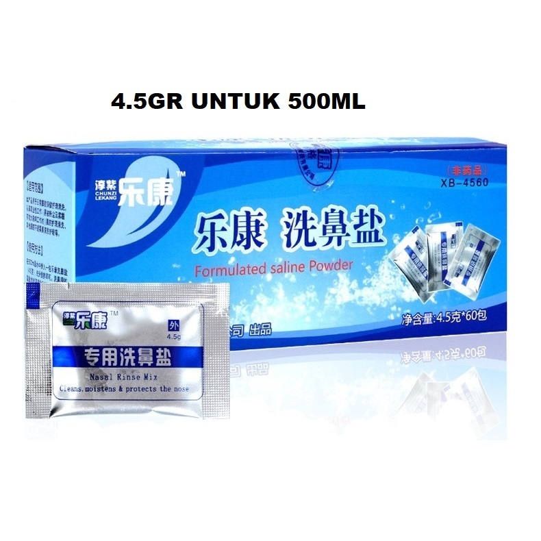 Jual Garam Bersih Cuci Hidung Sinus Nasal Rinse Nose Wash Salt 4.5gr ...
