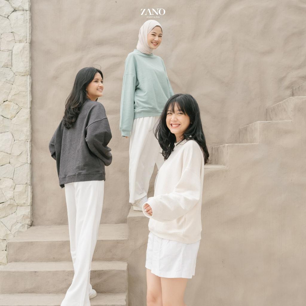 Jual ZANO BASICS Sweater Jumbo Moura | Shopee Indonesia