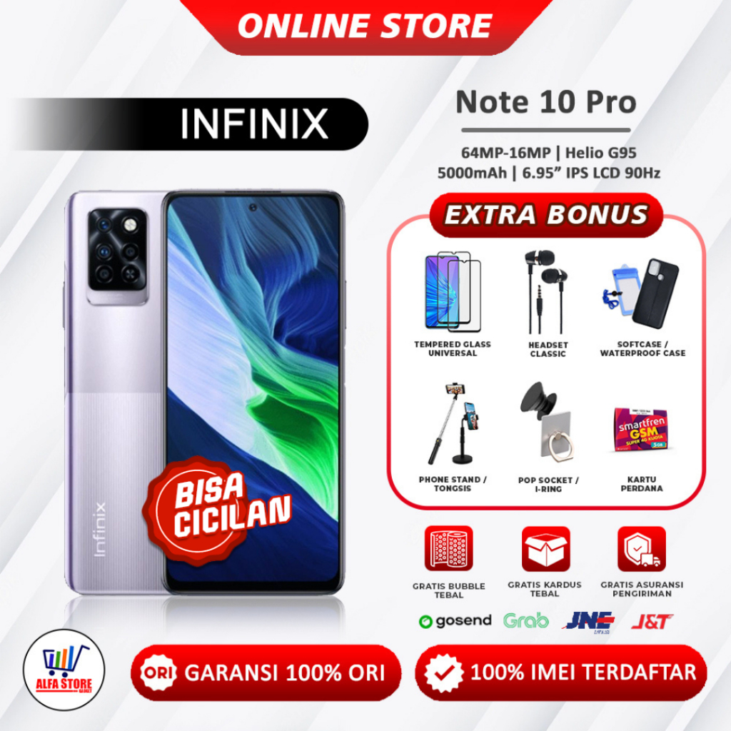 Jual Infinix Note 10 Pro NFC (8/128GB - 6/64GB) Garansi Resmi | Shopee ...