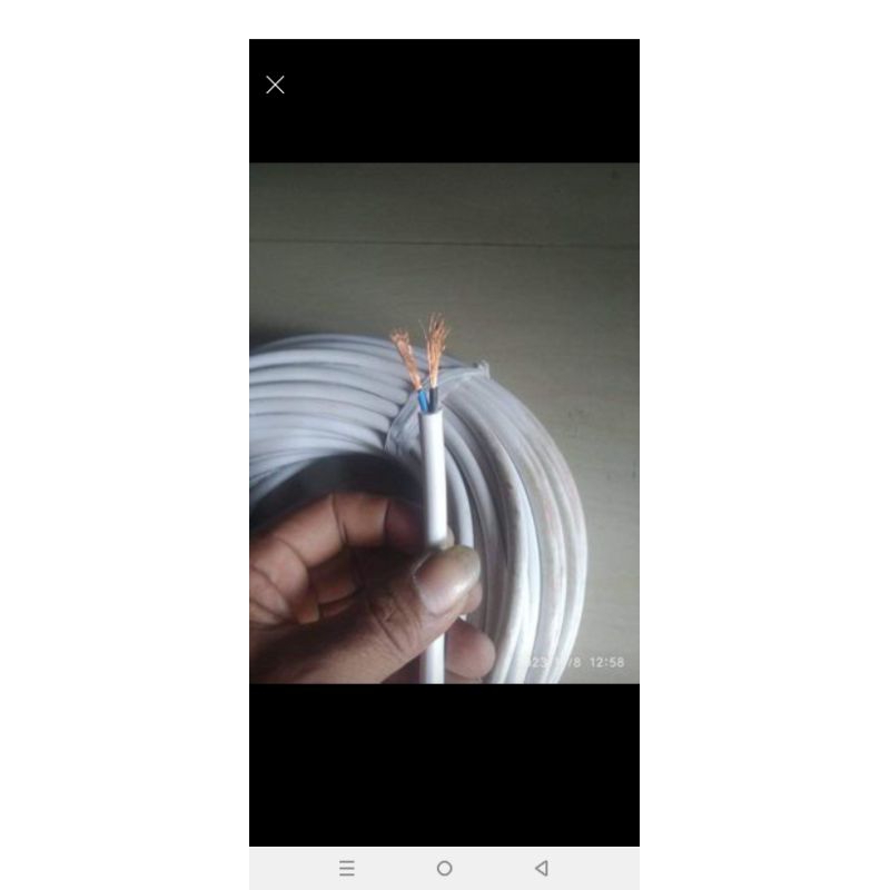 Jual per meter Kabel Serabut 2×1.5mm Tebal SNI Tembaga Tebal | Shopee ...