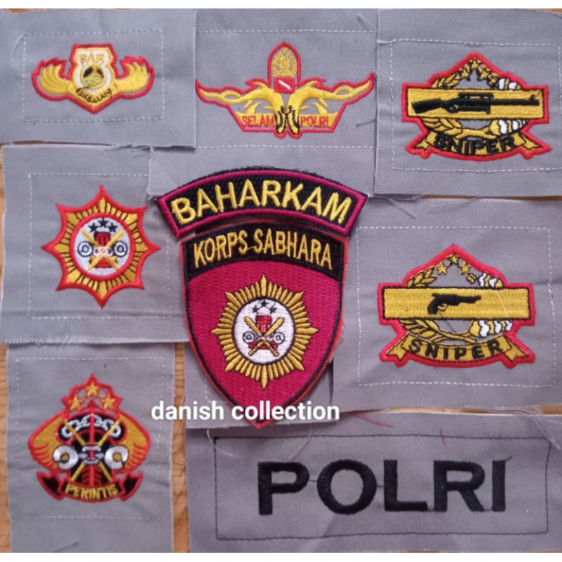 Jual BET BORDIR LOGO LAMBANG BRIVET PDL SABHARA BAHARKAM POLRI | Shopee ...