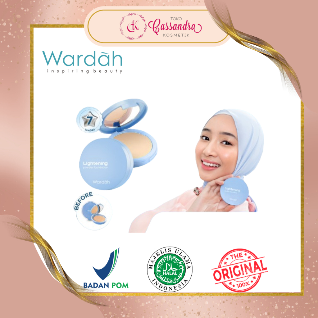 Jual WARDAH LIGHTENING POWDER FOUNDATION TWO WAY CAKE LIGHT FEEL ...