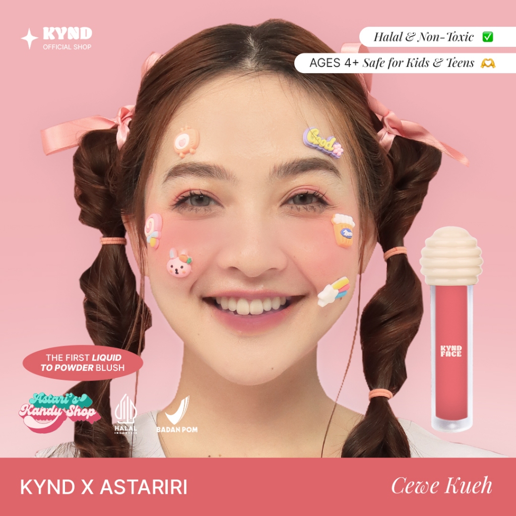 Jual KYND FACE X ASTARIRI PUDDING PAINT | The First Liquid to Powder Blush [Exp oct2025 ...