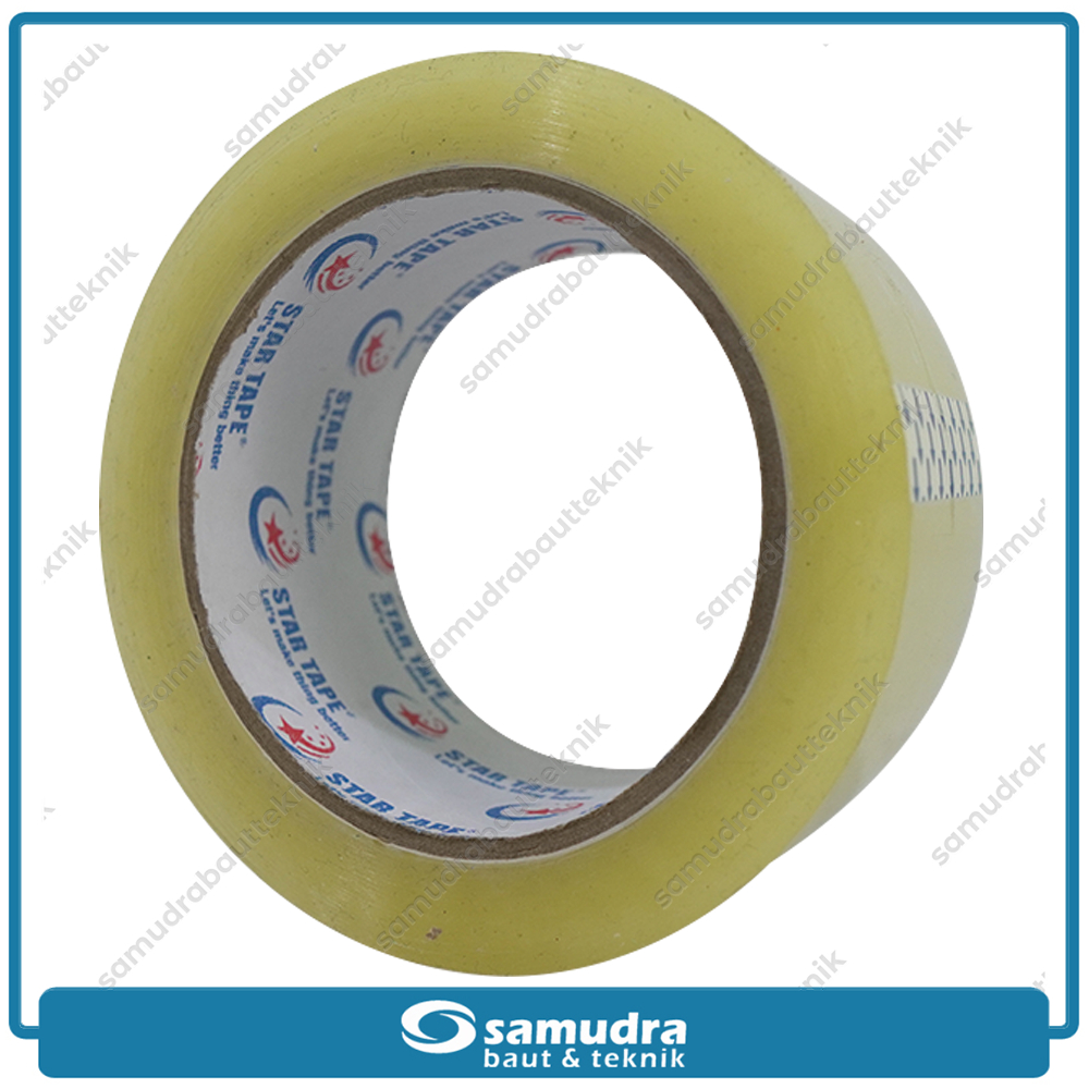 Jual Lakban Plastik Bening STAR TAPE 2" Isolasi OPP Tape Lem Perekat ...