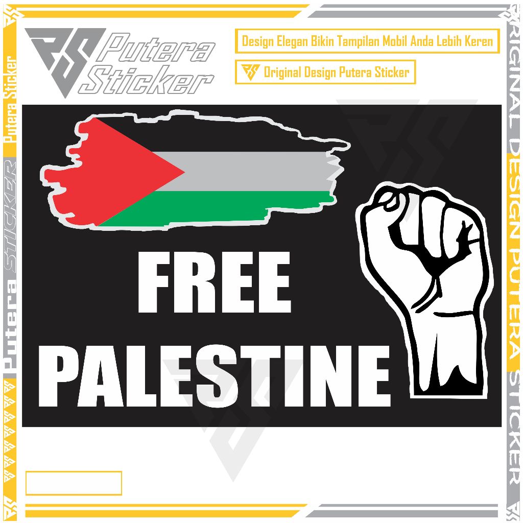 Jual stiker sticker palestine free palestine dukungan palestine ...