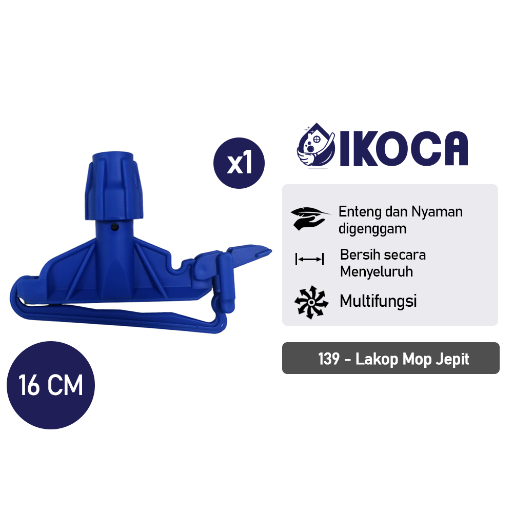 Jual Tchome Lakop plastik pel jepit Mop Holder Mop Clip Penjepit IKOCA ...