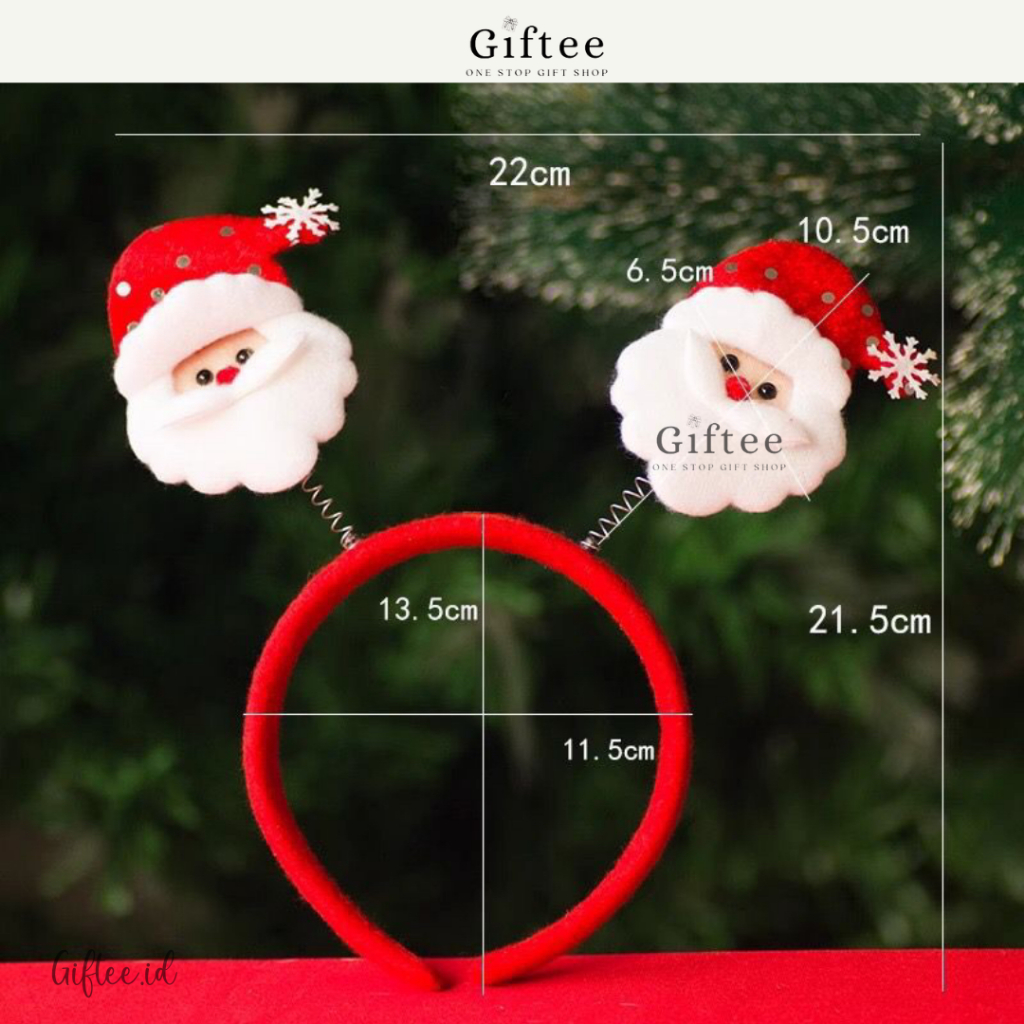 Jual BANDO NATAL CHRISTMAS HEADBAND BANDANA KARAKTER TOPI TANDUK RUSA ...
