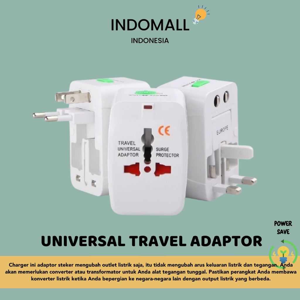 Jual Over Steker Adaptor Internasional Colokan Listrik Travel Universal ...