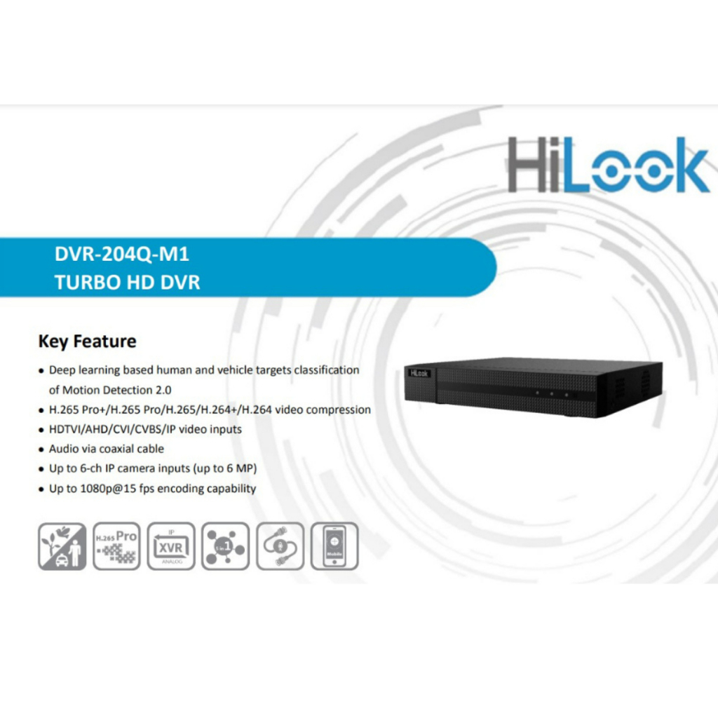 Jual DVR Camera CCTV Hilook 4Channel 204Q-M1 5 Megapixel DVR Hilook By ...
