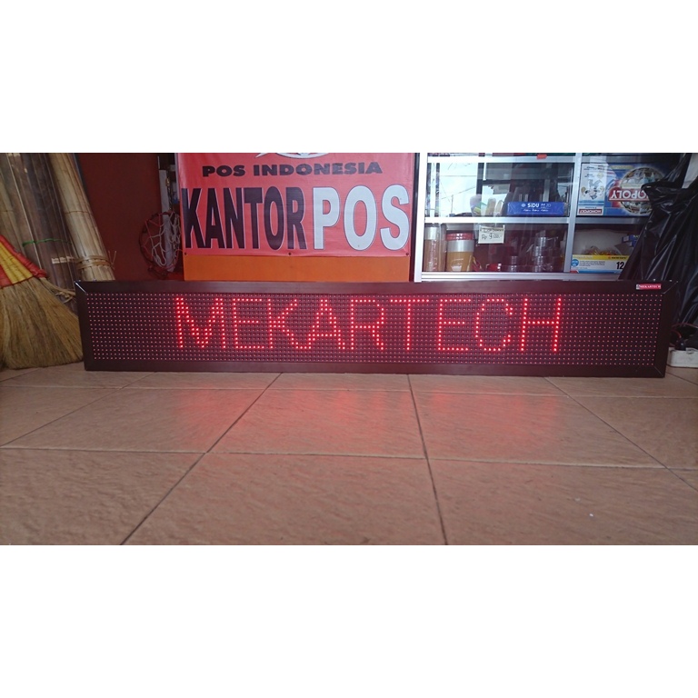 Jual Running Text Outdoor Led Merah Ukuran 20x150cm Wifi | Tulisan ...