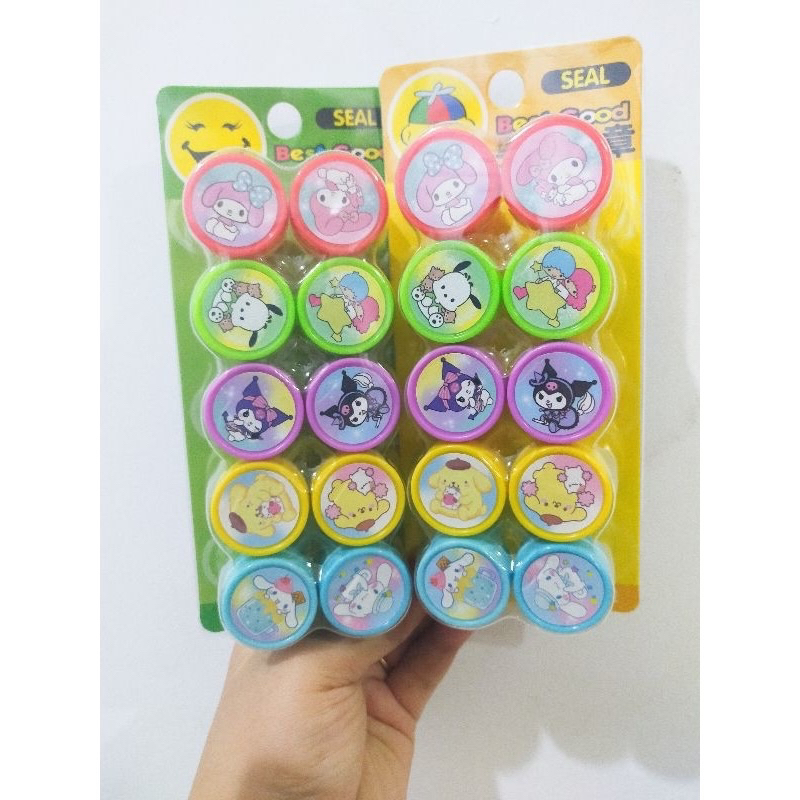 Jual stempel karakter sanrio / stempel cap karakter / Stempel Mainan ...