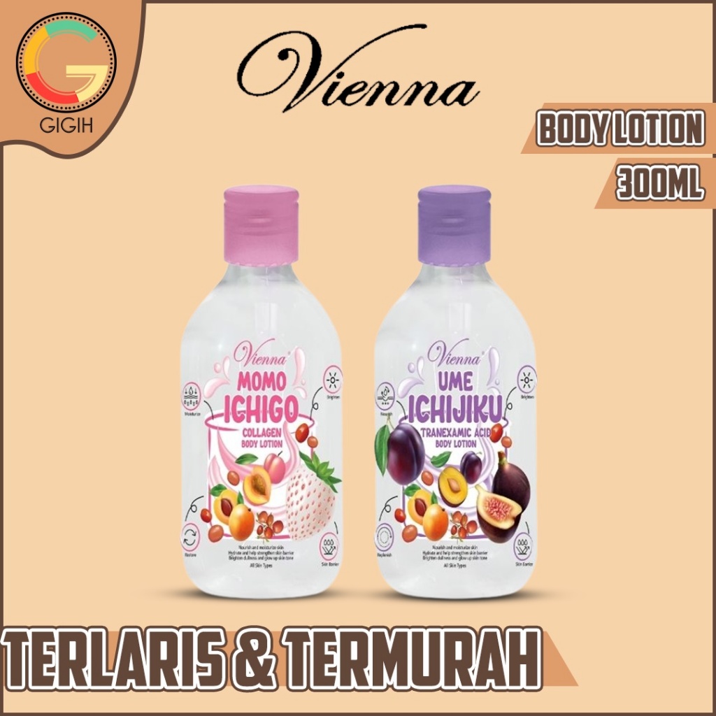 Jual VIENNA BODY LOTION SERIES 300ML (MOMO ICHIGO / UME ICHIJIKU ...