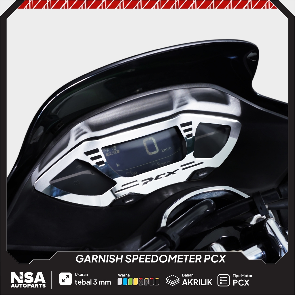 Jual GARNISH SPEEDOMETER PCX 160 VARIASI BAHAN AKRILIK CARBON KEVLAR ...