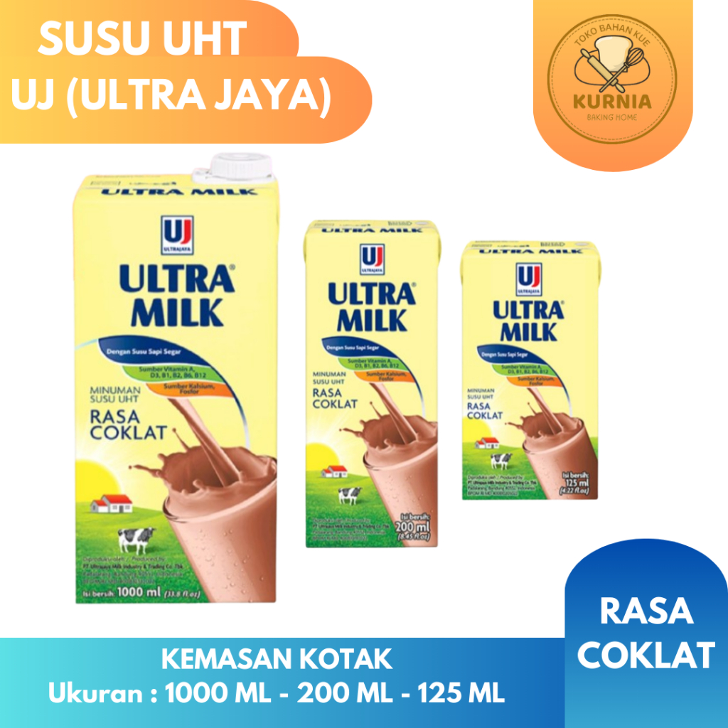 Jual SUSU UHT ULTRAJAYA KEMASAN KOTAK RASA COKLAT -Purbaligga | Shopee ...