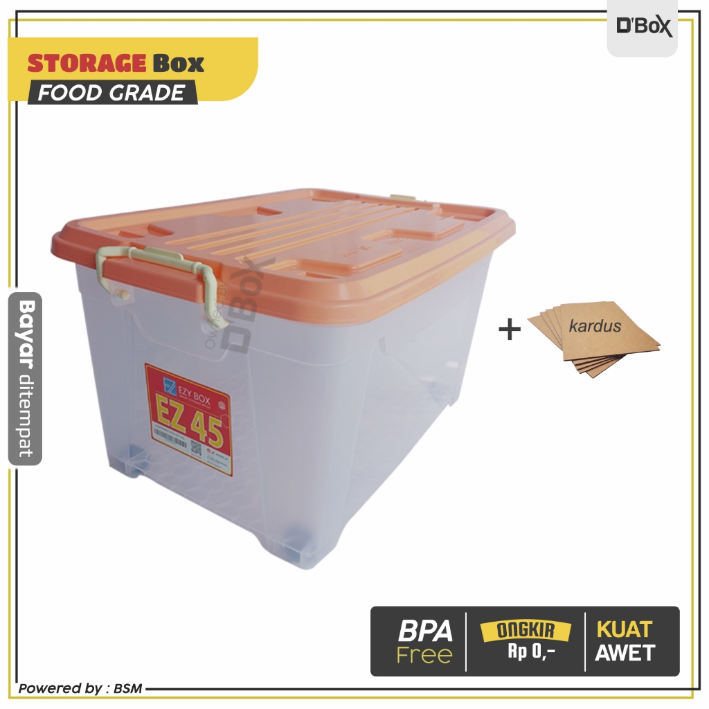Jual CONTAINER BOX CB 45 LITER Penyimpanan Plastik Murah Serbaguna ...