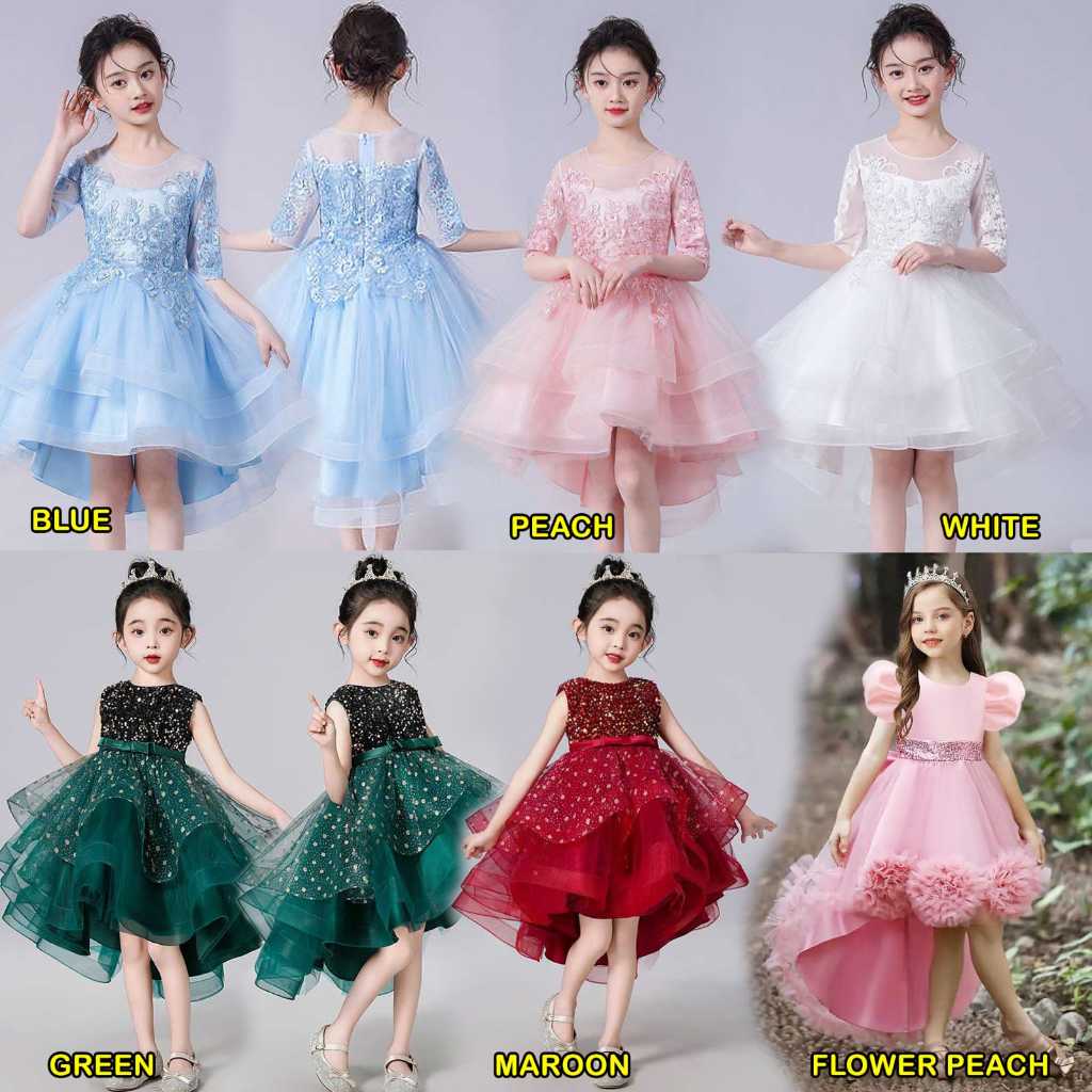 Jual Gaun Anak Perempuan SUPER MEWAH Party Gown TIPE TAIL | Shopee ...