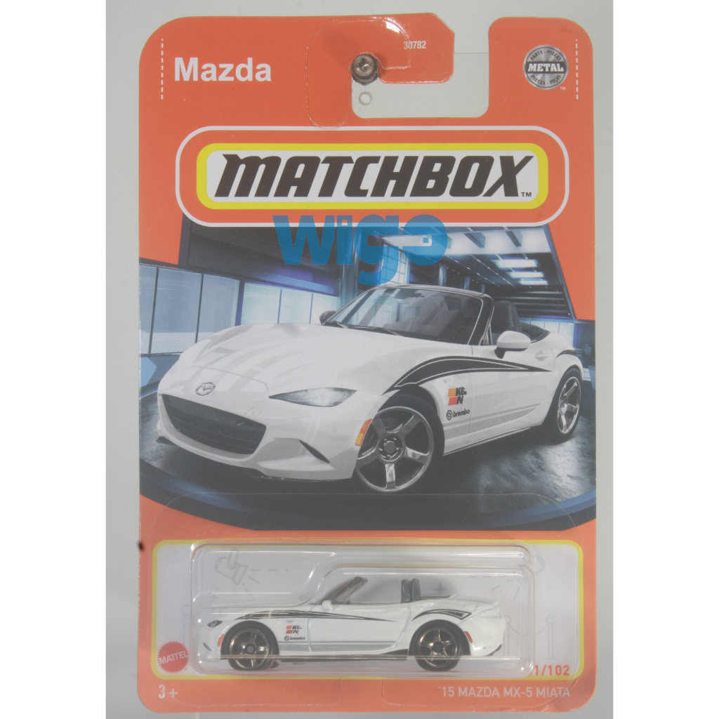 Jual Matchbox 15 Mazda MX-5 Miata putih lot A 2022 Diecast | Shopee ...
