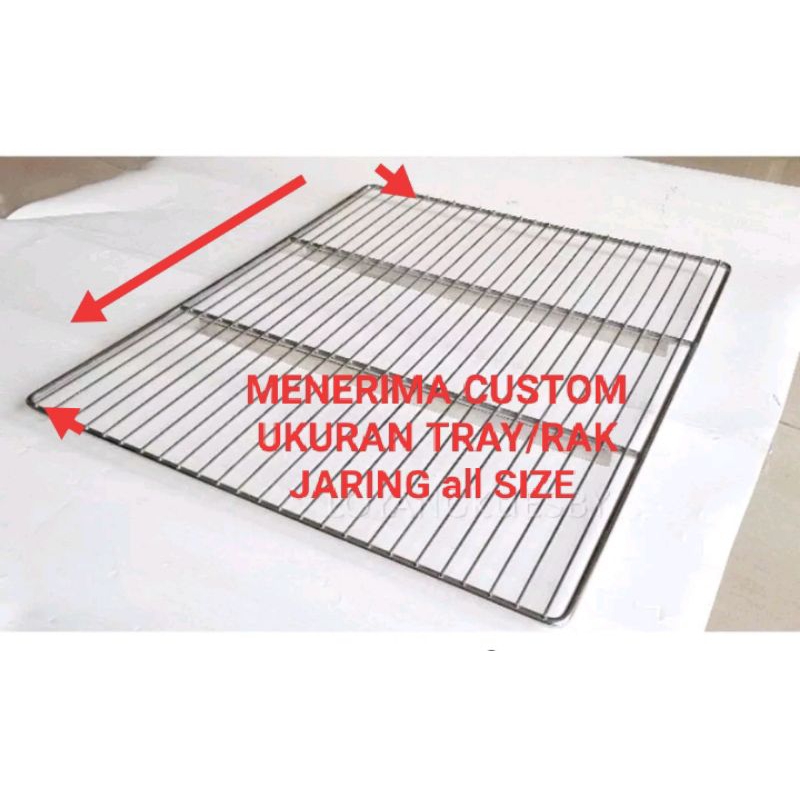 Jual tray /rak OVEN UKURAN CUSTOM/ Tray this for oven all size | Shopee ...