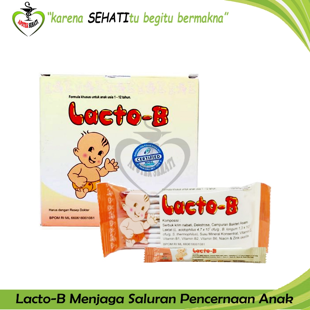 Jual LACTO-B PER 10 SACHET OBAT DIARE ANAK | Shopee Indonesia