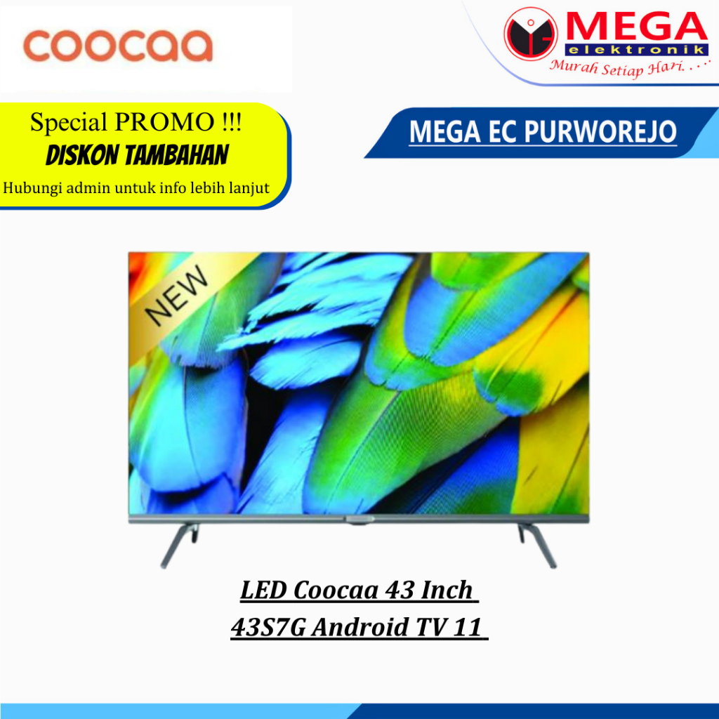 Jual LED COOCAA 43 INCH 43S7G ANDROID TV | Shopee Indonesia