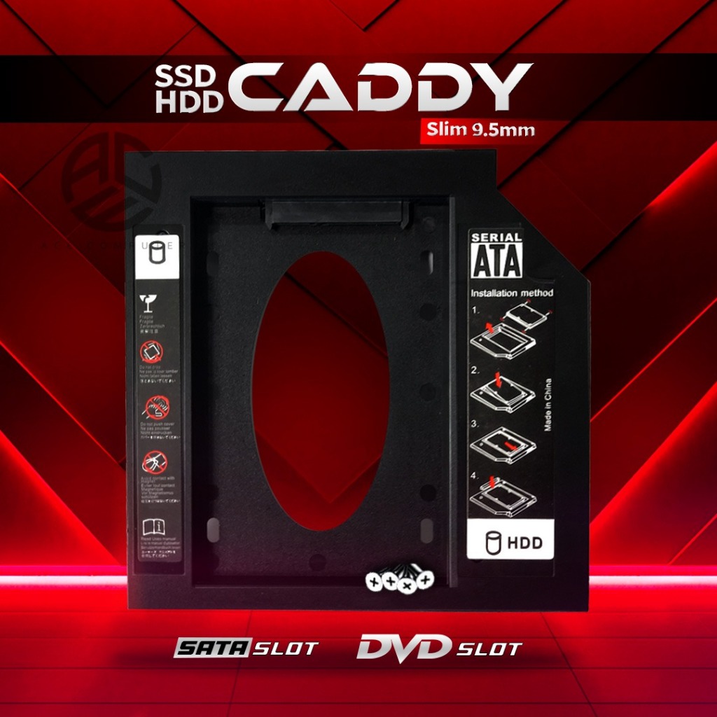 Jual CADDY HDD / CADDY SSD 9.5MM SLIM | Shopee Indonesia