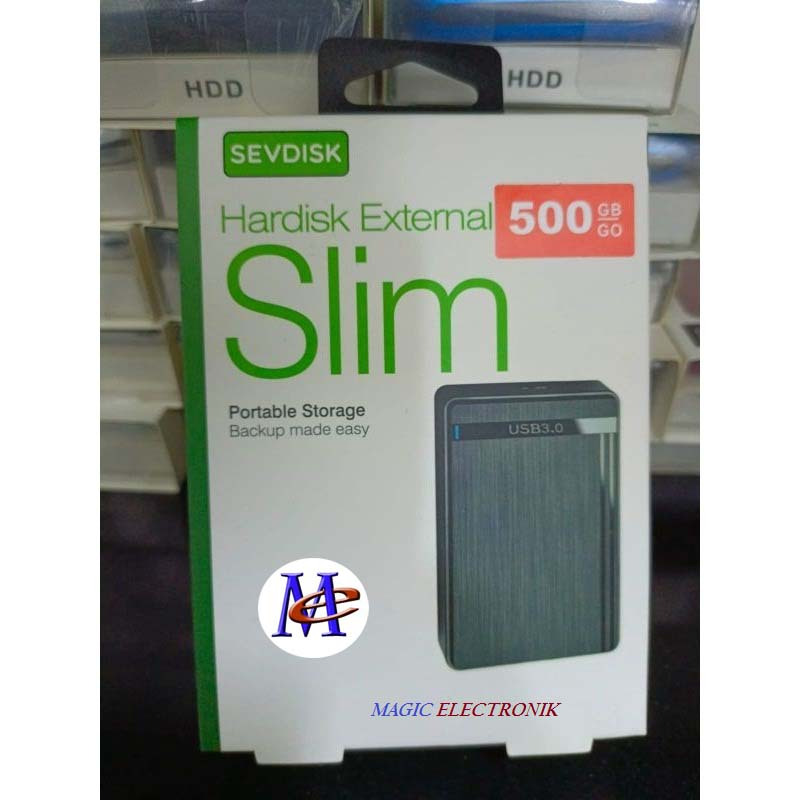 Jual Hardisk External 1TB/320GB/250GB/160GB Sevdisk Slim USB 3.0 HDD ...