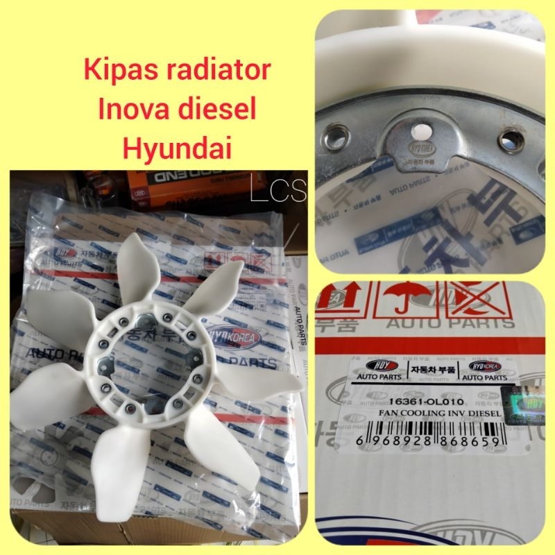 Jual fan Blade kipas radiator Inova diesel hyundai | Shopee Indonesia
