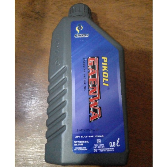 Jual OLI MESIN PIKOLI 0.8L SAE 10W-40 ORIGINAL DIJAMIN ASLI | Shopee ...