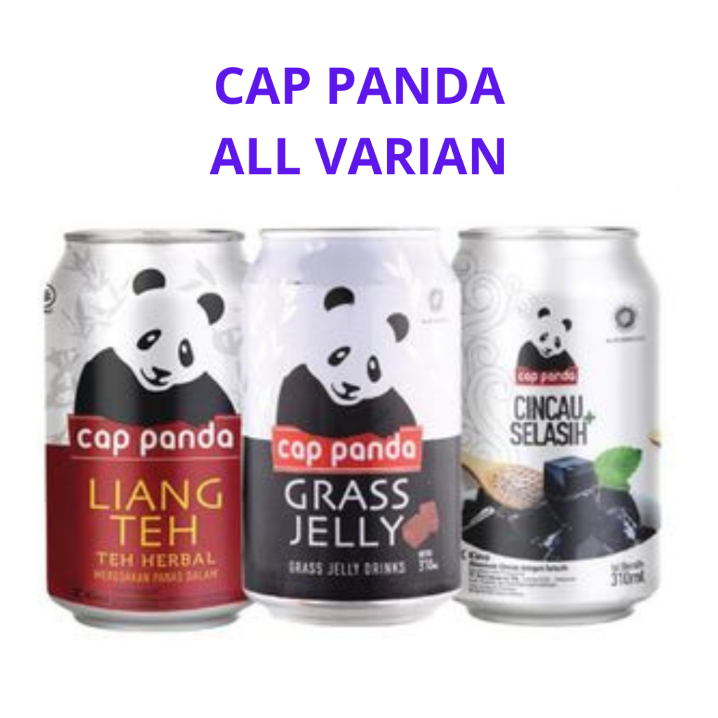 Jual Cap Panda Minuman Cincau Selasih Liang Teh Kaleng 310 Ml Shopee Indonesia