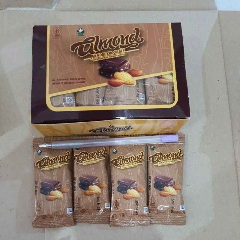 Jual TOBELO ALMOND CHOCOLATE COMPOUND BAR (PACK isi 20pcs) | Shopee ...