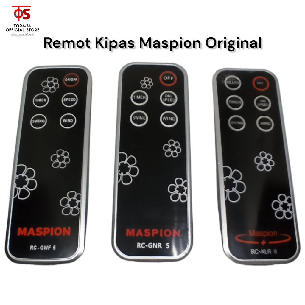 Jual MASPION Remot Kipas Maspion Original RC-GWF5 - RC-KRL6 - RC-GNR5 ...