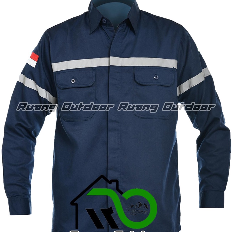 Jual CQYJ7400 XC26619 KEMEJA WEARPACK ATASAN BAJU SAFETY K3 OUTDOOR ...