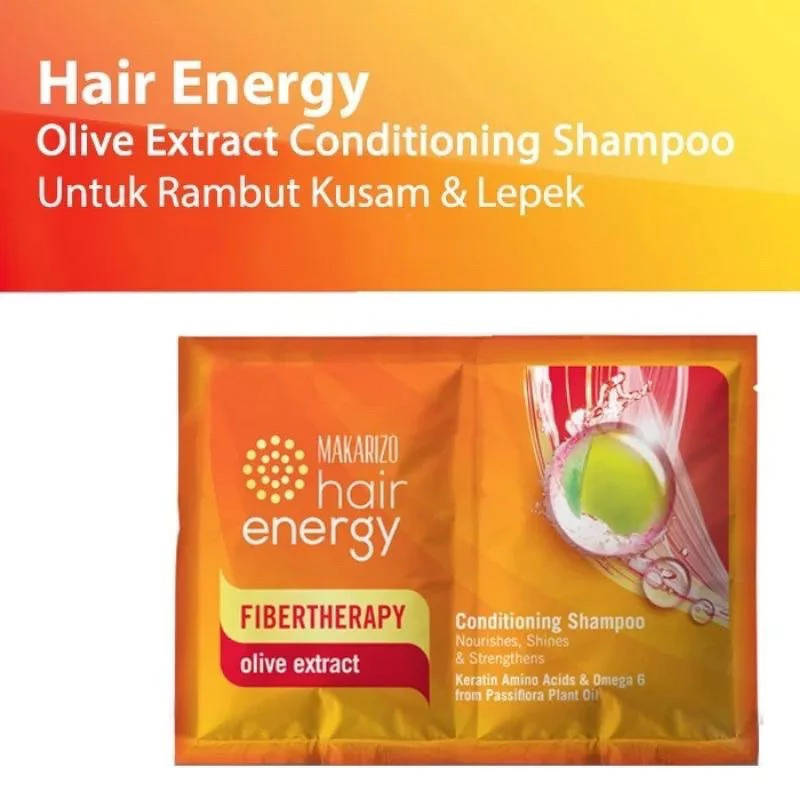 Jual Makarizo Hair Energy Fibertherapy Conditioning Shampoo 9ML l ...