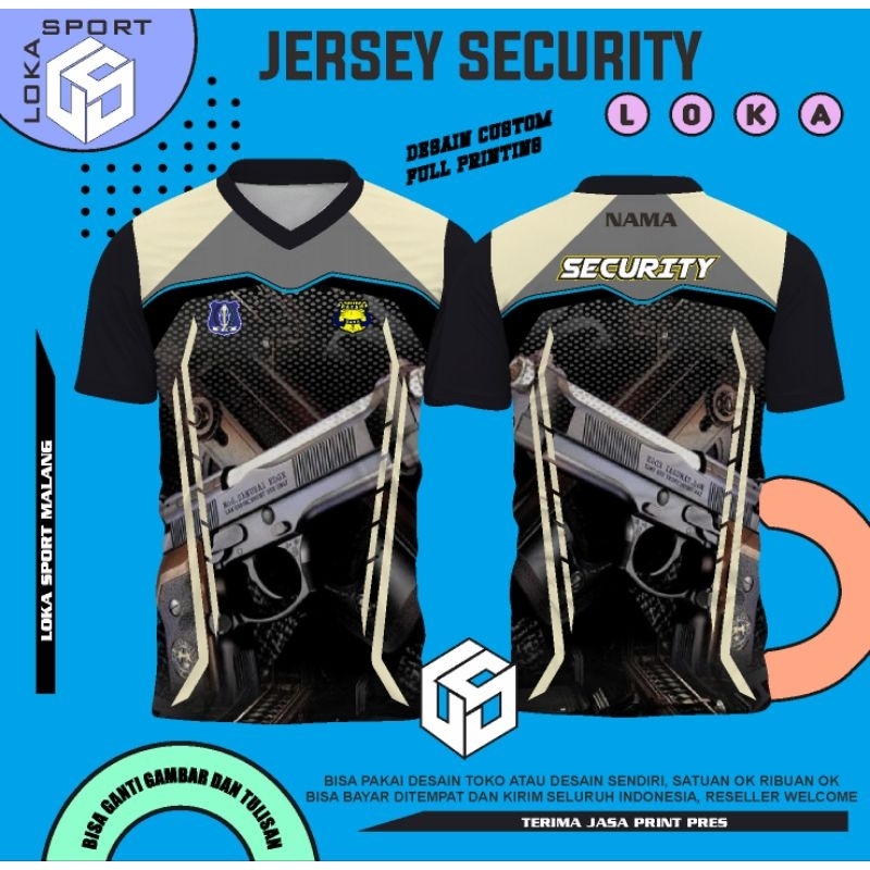 Jual JERSEY SECURITY CUSTOM DESAIN | Shopee Indonesia