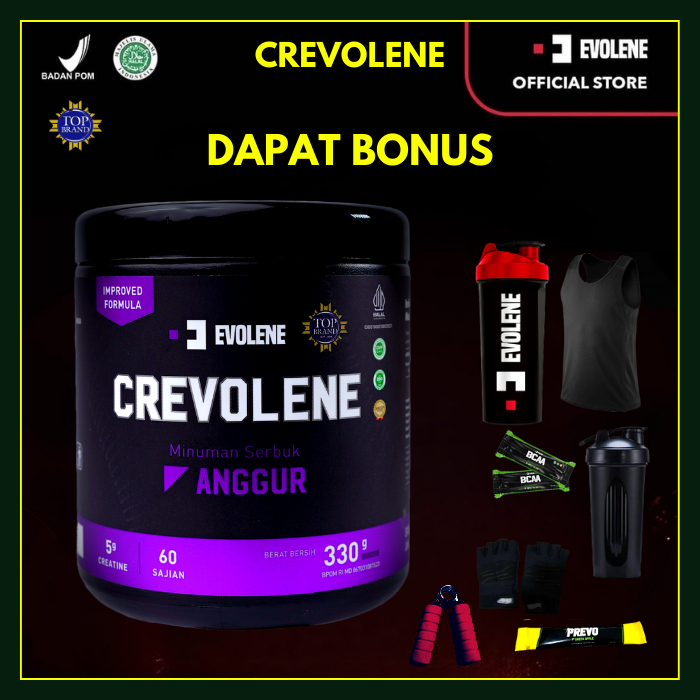 Jual CREVOLENE EVOLENE 330GR/60X SERVING BPOM HALAL ORIGINAL ORI ...