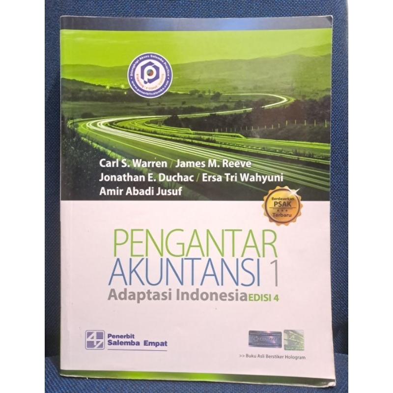 Jual Pengantar Akuntansi 1 Adaptasi Indonesia Edisi 4 - Carl S. Warren Original Salemba Empat ...