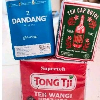 Jual Teh Dandang Biru Teh Botol Hijau Teh Tongji Merah Isi 4 pcs Untuk ...