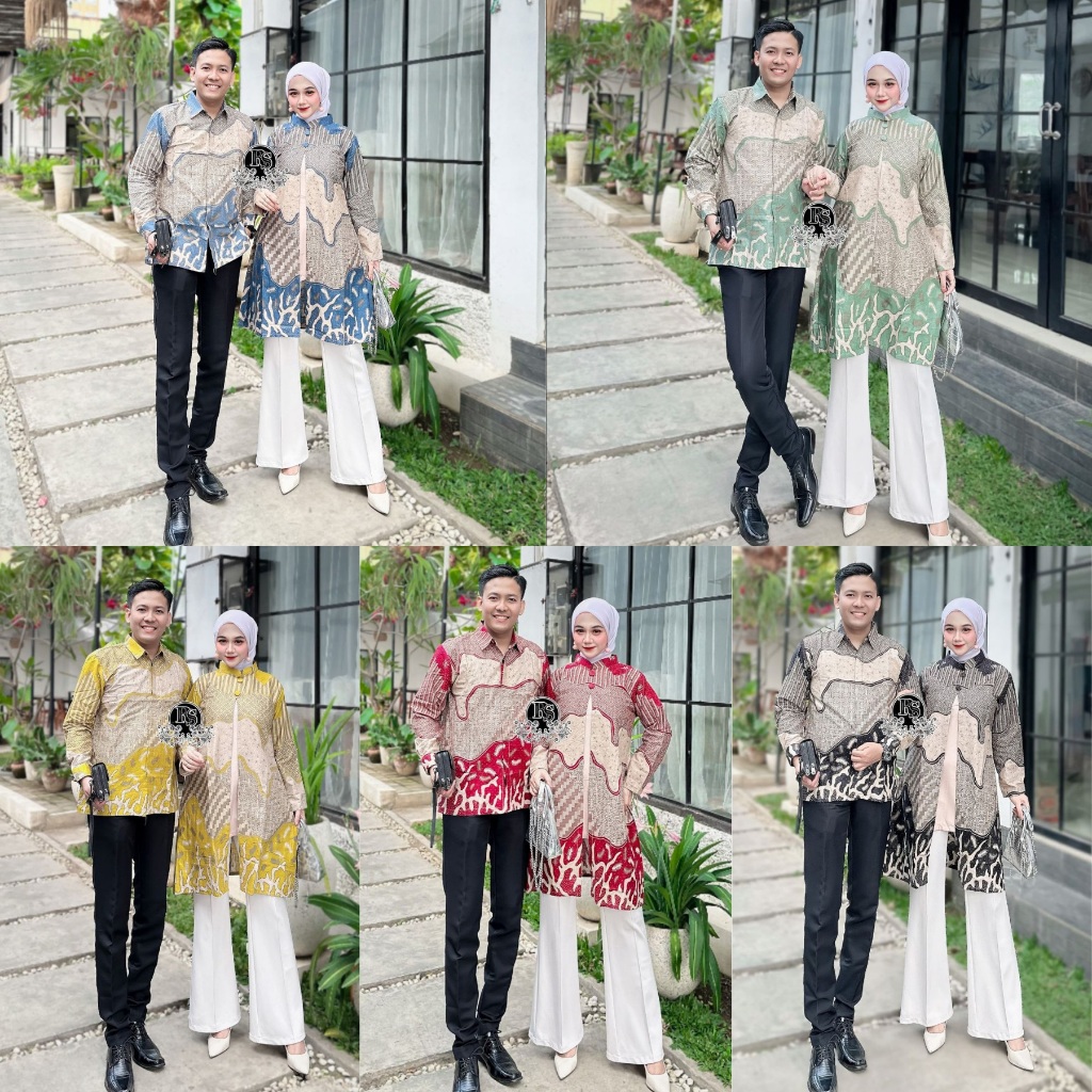 Jual Batik Couple (MC Batik) - Baju Batik Couple Tunik Bolero Resleting ...