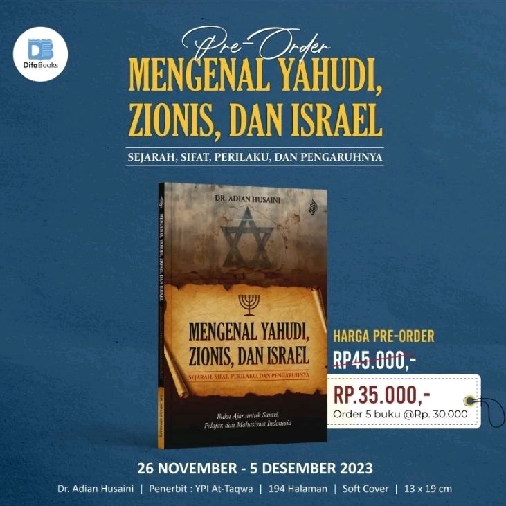 Jual Mengenal Yahudi Zionis dan Israel | Shopee Indonesia