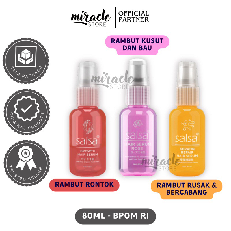 Jual READY!! SALSA HAIR SERUM HAIR SPRAY HAIR MIST BY SALSA COSMETIC ...