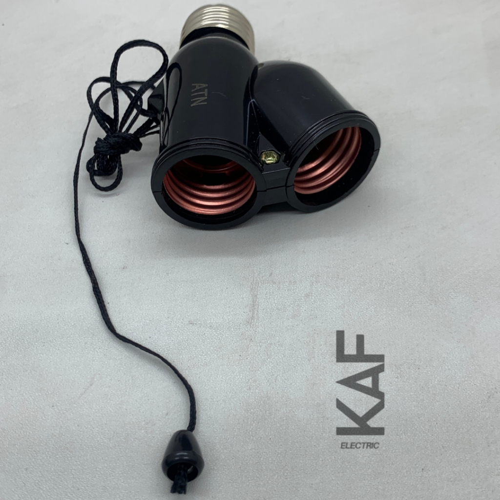 Jual ATN FITTING TARIK 2 LAMPU TALI SAKLAR TARIK DUA CABANG DOUBLE FITING | Shopee Indonesia